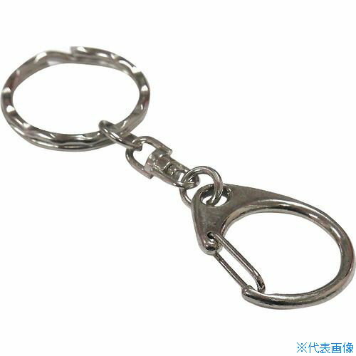 オレンジブック トラスコ中山　TRUSCOニッサチェイン ニッケルキーホルダー 〔品番:NO.8〕[ 注番:1280292]特長●片側にキーリングが付いているのですぐに使用できます。用途●キーホルダーに。仕様●縦(mm)：83●横(mm)：...