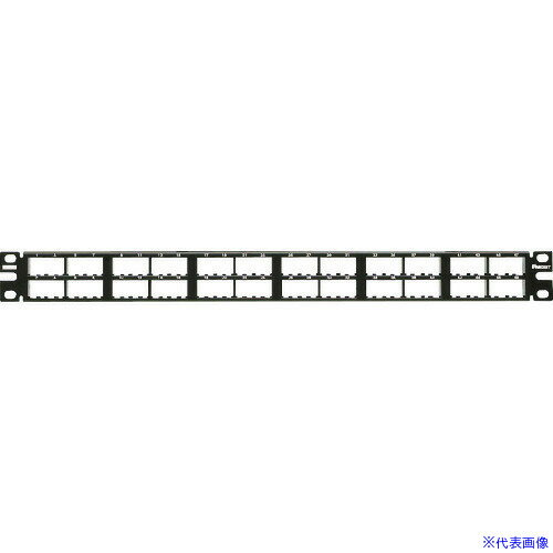 オレンジブック トラスコ中山　TRUSCOPANDUIT 高密度モジュラーパッチパネル枠 ナンバリング縦配列 48ポート CPP48HDVNSWBL 〔品番:CPP48HDVNSWBL〕[ 注番:1280438]特長●1Uで48ポート(2U...