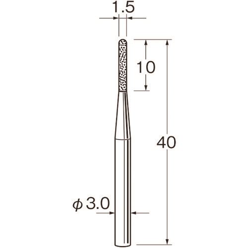 オレンジブック トラスコ中山　TRUSCOリューター 軸付電着ボラゾン砥石N1215 〔品番:N1215〕[ 注番:1281788]特長●ダイヤモンド工具で加工しにくい鉄系鋼材に最適です。●厳選した最高級ボラゾン砥粒を使用しているため、切れ...