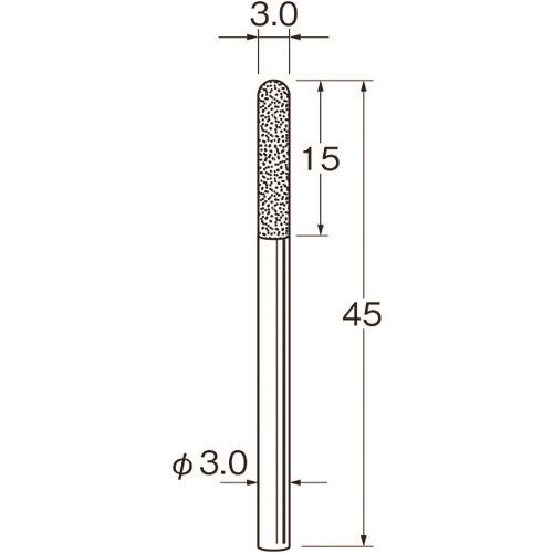 オレンジブック トラスコ中山　TRUSCOリューター 軸付電着ボラゾン砥石N1230 〔品番:N1230〕[ 注番:1282733]特長●ダイヤモンド工具で加工しにくい鉄系鋼材に最適です。●厳選した最高級ボラゾン砥粒を使用しているため、切れ...