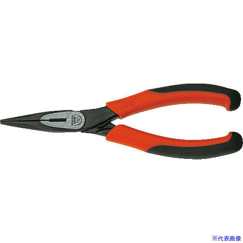オレンジブック トラスコ中山　TRUSCOBAHCO ロングノーズ・ラジオペンチ 140mm 〔品番:2430G140〕[ 注番:1287401]特長●手に優しいエルゴハンドルです。●軟・硬線を強力切断できます。●オン・オフ機能のリターン・...