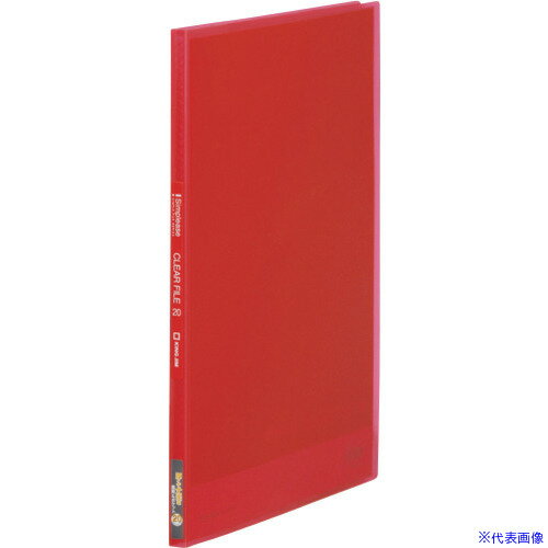 オレンジブック トラスコ中山　TRUSCOKING JIM シンプリ−ズクリア−F(透明)20P 赤 〔品番:186TSPR〕[ 注番:1289620]特長●スケルトン表紙が鮮やかです。●厚くて丈夫な表紙とポケットです。●ポケットは上から入...