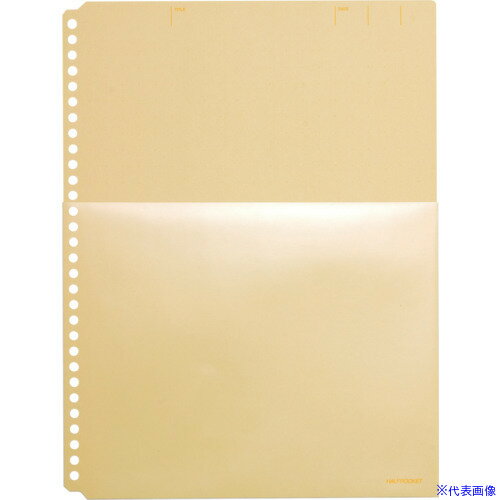 オレンジブック トラスコ中山　TRUSCOKING JIM ハ−フポケット厚口A4S 黄 (10枚入) 〔品番:108HPY〕[ 注番:1289653]特長●資料の出し入れがしやすいハーフポケットタイプです。●108HPは従来のハーフポケッ...