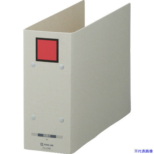 オレンジブック トラスコ中山　TRUSCOKING JIM キングジム 保存ファイル ドッチ 赤 〔品番:4088R〕[ 注番:1291191]特長●保存文書の差し替えをより快適にします。●両開きタイプの保存ファイルです。●再生紙を使用して...