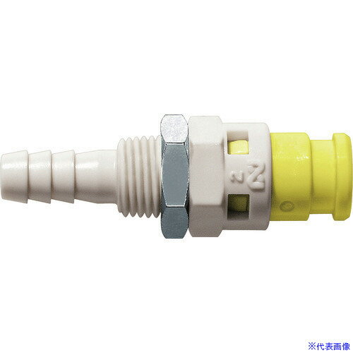 オレンジブック トラスコ中山　TRUSCO日東 キューブカプラ相手側取付サイズ内径φ4チューブ(65414) 〔品番:SPC04PHBVLYELPOM〕[ 注番:1292290]特長●5色のカラーバリエーションで配管の接続ミスを防止します。...
