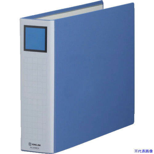 オレンジブック トラスコ中山　TRUSCOKING JIM キングジム キングファイルSDDE B4E 青 〔品番:2496EAB〕[ 注番:1292724]特長仕様●用紙サイズ：B4ヨコ型2穴●とじ厚(mm)：60●色：青●縦(mm)：2...