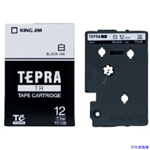 オレンジブック トラスコ中山　TRUSCOKING JIM キングジム テープカートリッジ・白ラベル 12mm 〔品番:TC12S〕[ 注番:1297570]特長●「TR」シリーズのテプラ専用ラベルです。●色見本は印刷の都合上、実際のラベル...