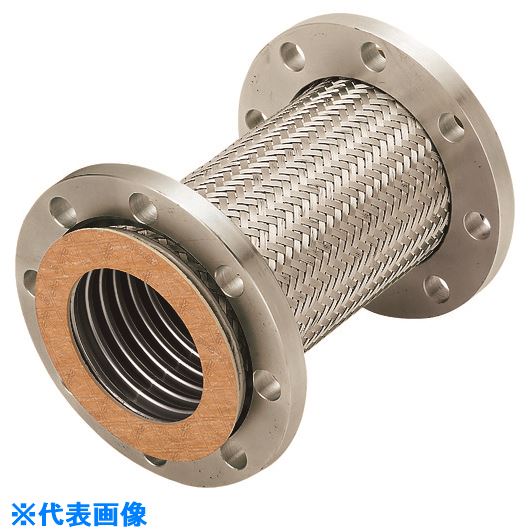 オレンジブック トラスコ中山　TRUSCONFK 非溶接フランジ式フレキシブルホース/防振ジョイント フランジ10K/SUS304(ALLSUS304) 32A×700L 〔品番:NK630010KSUS30432A700L〕[ 注番:13...