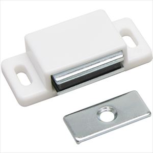 オレンジブック トラスコ中山　TRUSCOSUGATSUNE (140058030)MC200Wマグネットキャッチ 〔品番:MC200W〕[ 注番:1324097]特長●本体はポリエチレン製です。仕様●色：ホワイト●全長(mm)：48●吸着...