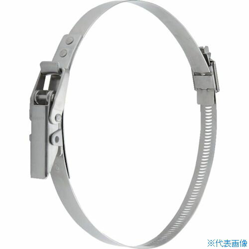 オレンジブック トラスコ中山　TRUSCOSUGATSUNE (120040438)ステンレス鋼製強力バンドクランプ 〔品番:27HT130175SS〕[ 注番:1329242]特長●ファスナーとバンドの組み合わせにより、強力な締め付け、素...