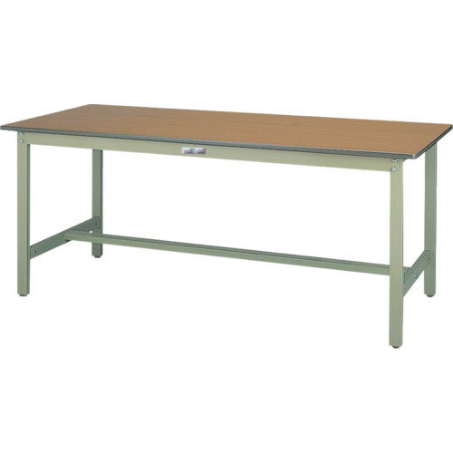 オレンジブック トラスコ中山　TRUSCOヤマテック 軽量作業台 ワークテーブル300シリーズ 固定式 W1500×D750×H740 〔品番:SWP1575MG〕[ 注番:1335488]特長●固定式のベーシックなタイプの作業台です。●天...