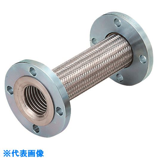 オレンジブック トラスコ中山　TRUSCONFK 標準フランジ式フレキシブルホース(カラー式) フランジ10K/SS400(接液部SUS304) 100A×1900L 〔品番:NK310010KSS400100A1900L〕[ 注番:134...