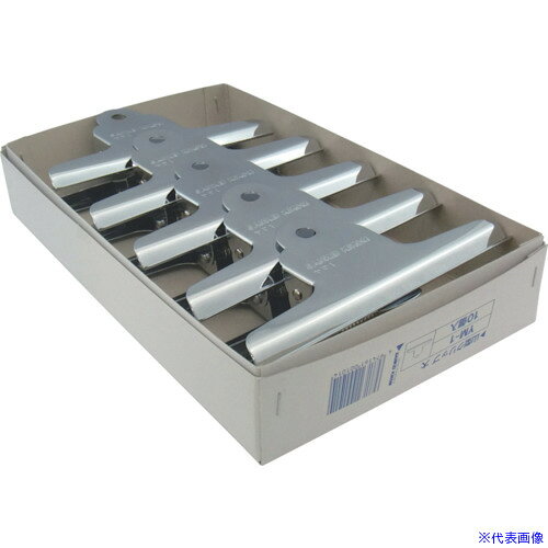 オレンジブック トラスコ中山　TRUSCOサンケー 山型クリップ大 (10個入) 〔品番:YM1〕[ 注番:1342412]特長●余裕サイズの挟口寸法が、厚みや横幅のある書類なども、しっかりと挟めます。用途●挟口寸法　143mm　●10個入...