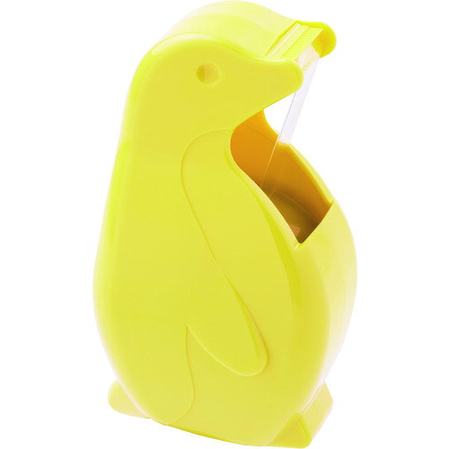 オレンジブック トラスコ中山　TRUSCOニチバン セロテープ ペンギンカッター クリームイエロー CT−15PCY 〔品番:CT15PCY〕[ 注番:1348747]特長●見た目にもかわいく、握りやすい形状●刃は両サイドガードつきで、直接...