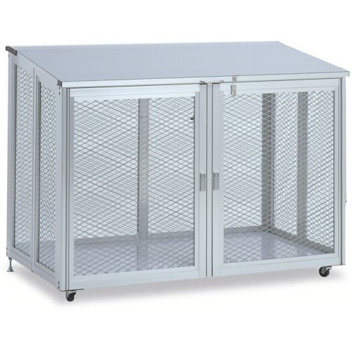 オレンジブック トラスコ中山　TRUSCOテラモト ワイドステーションR−1000 〔品番:DS2041140〕[ 注番:1358507]特長●通気性の良い折りたたみ式のゴミ保管容器です。●軽量でサビにも強いアルミ製ゴミ箱です。用途●ごみの...