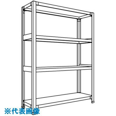 オレンジブック トラスコ中山　TRUSCONF 軽量開放棚 中棚ボルトレスタイプW1200D450H1200F5 〔品番:LA44S15〕[ 注番:1361809]特長●軽量物を保管する棚です。●格納物に対応した様々なタイプがあります。●中...