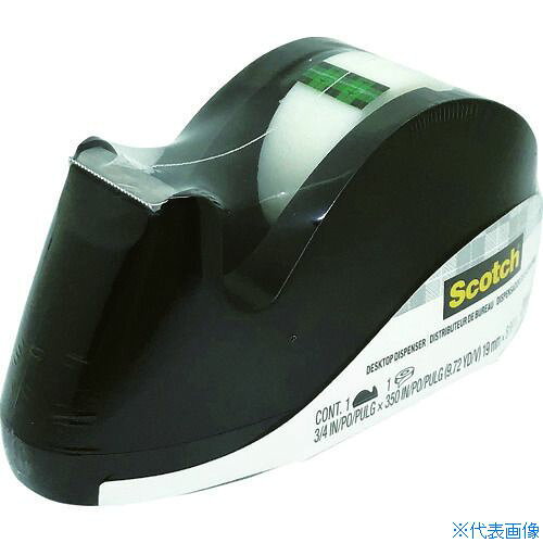 オレンジブック トラスコ中山　TRUSCO3M スコッチ テープディスペンサー C−29BK 〔品番:C29BK〕[ 注番:1365943]特長●自宅やオフィスで使いやすい、コンパクトな卓上タイプのディスペンサーです。仕様●最大テープ幅(m...