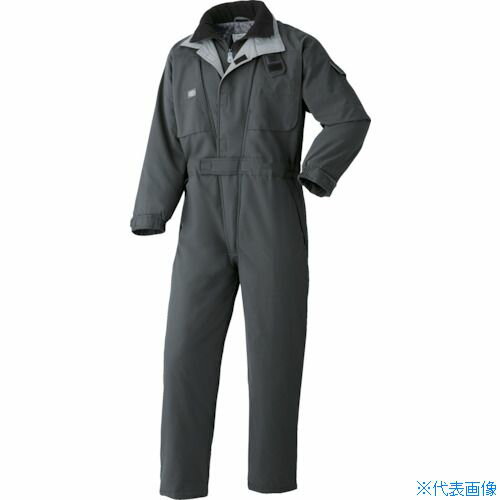 オレンジブック トラスコ中山　TRUSCOAUTO−BI AW(秋冬)モデル 防寒つなぎ服 チャコールグレー 4Lサイズ 〔品番:7000124L〕[ 注番:1370879]特長●風雨をガードする二重衿タイプを採用しています。●強力撥水加工...