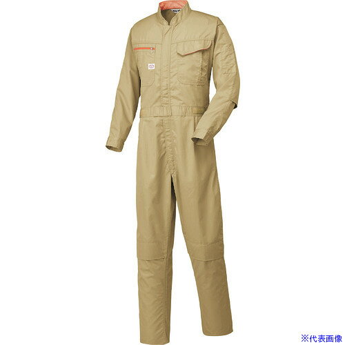 オレンジブック トラスコ中山　TRUSCOAUTO−BI SS(春夏)モデル つなぎ服1190−011カーキ−L 〔品番:1190011L〕[ 注番:1371110]特長●肘部・膝部分には引きつりを低減する機能「らくプリ」を採用しています。...