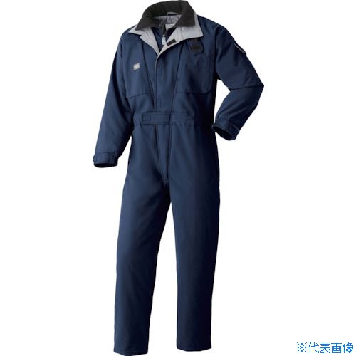 オレンジブック トラスコ中山　TRUSCOAUTO−BI AW(秋冬)モデル 防寒つなぎ服 ネイビ−ブル− Lサイズ 〔品番:700001L〕[ 注番:1371242]特長●風雨をガードする二重衿タイプを採用しています。●強力撥水加工（PU...