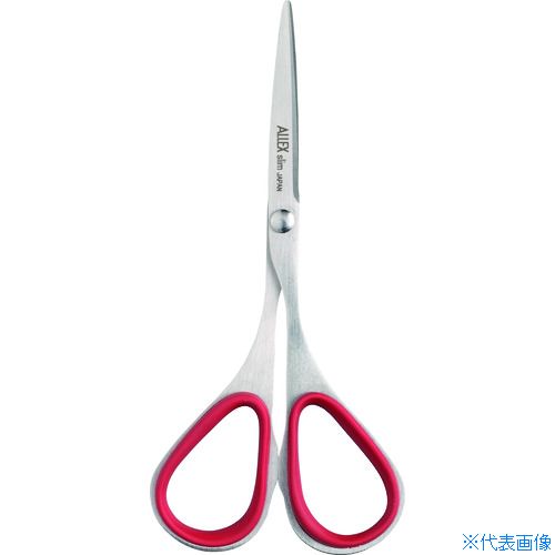 オレンジブック トラスコ中山　TRUSCOALLEX ハサミ スリム100 全長100mm レッド 〔品番:11161R〕[ 注番:1371576]特長●ペンケースや手帳のポケットにも収納できる、軽くて薄いスリムタイプのハサミです。●ハンド...