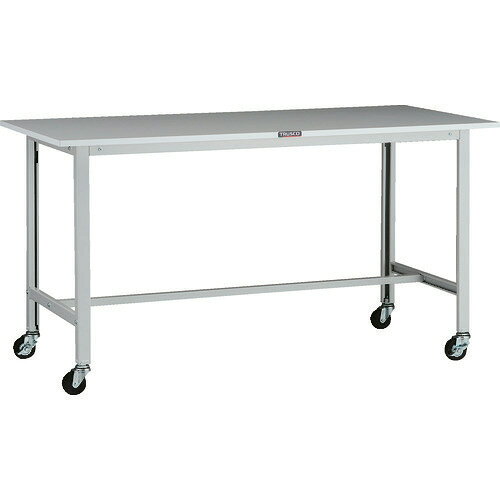 オレンジブック トラスコ中山　TRUSCOTRUSCO 軽荷重作業台(100kg)AO型 1500X600XH808 φ75キャスター付 ホワイト色 〔品番:AOR1560C75〕[ 注番:1371678]特長●移動自由なストッパー付キャス...