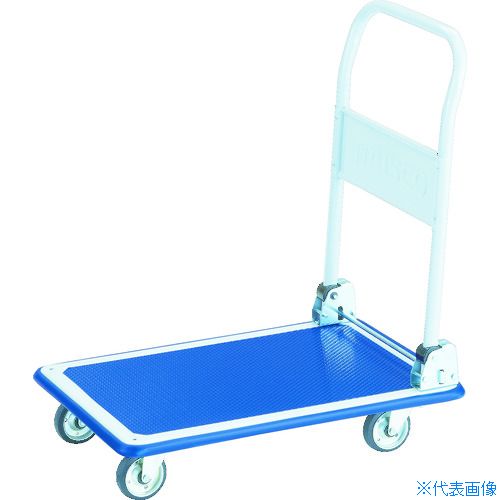 オレンジブック トラスコ中山　TRUSCOTRUSCO プレス製台車 ドンキーカート 折りたたみ式740×480 4輪自在 〔品番:101NJ〕[ 注番:1371728]特長●4輪すべてが自在キャスターなので小回りがききます。●スタンダード...