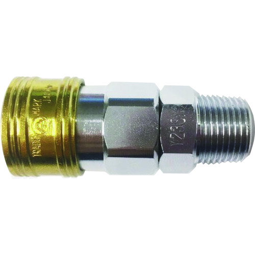 オレンジブック トラスコ中山　TRUSCOヤマト 金属カップリング BLY−Cシリーズ カラーカップリングソケット(めねじ取付用) イエロー 3個入 相手側取付サイズRc1/2 〔品番:BLY44SMY〕[ 注番:1371901]特長●業界...