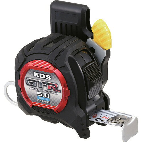 オレンジブック トラスコ中山　TRUSCOKDS 剛立G25巾5m厚爪ホルダー付 〔品番:GTRG2550Z〕[ 注番:1372628]特長●尺相当目盛付です。●水平保持力2.6m以上の剛立厚テープを採用しています。●目盛が10倍長持ちする...