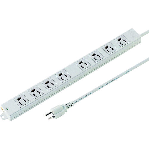 オレンジブック トラスコ中山　TRUSCOSANWA 工事物件タップ 〔品番:TAPK810〕[ 注番:1373632]特長●8個口・3P抜け止め、VCTFコード仕様、3Pプラグ（絶縁キャップ付き）のタップです。●電源状態が確認できる通電ラ...