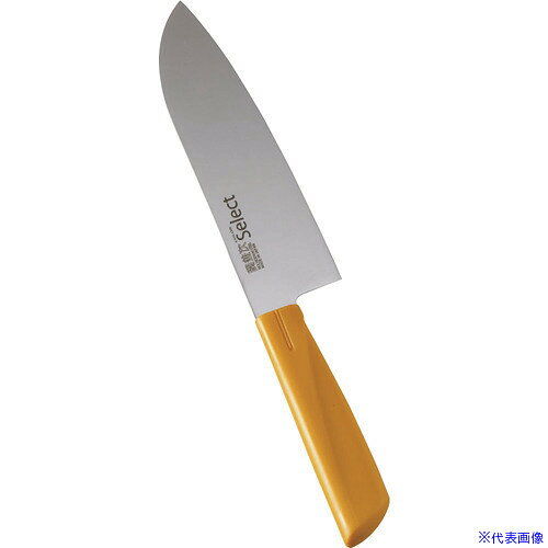 オレンジブック トラスコ中山　TRUSCOTKG カラーセレクト三徳包丁(両刃)16.5cm 3013−YE イエロー 〔品番:AKL2902〕[ 注番:1376801]特長●特長・ハンドルは、耐熱性、耐衝撃性に優れ柔らかい感触で、使い 易...