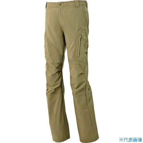 オレンジブック トラスコ中山　TRUSCOアイトス ストレッチカーゴパンツ(ノータック)(男女兼用) カーキ 6L 〔品番:78430256L〕[ 注番:1377840]特長●ストレッチ性とキックバック性に優れた伸縮繊維を採用したストレッチ...