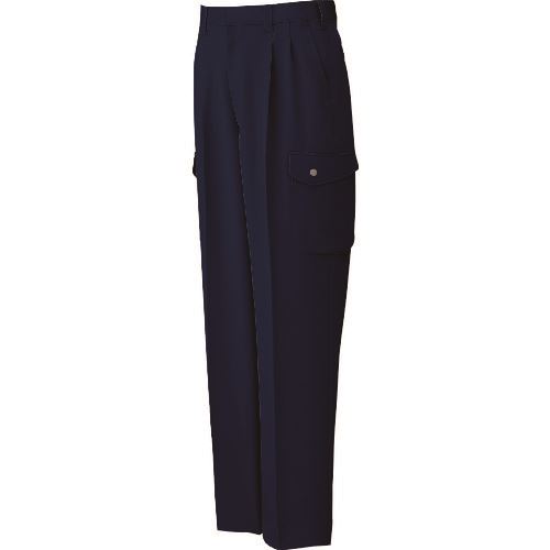 オレンジブック トラスコ中山　TRUSCOサンエス 冬 ツータックカーゴパンツ ディープネイビー色 100サイズ 〔品番:WA2015523100〕[ 注番:1380756]特長●表面はポリエステル、肌に触れる裏面は綿が露出するように織られ...