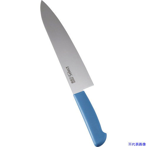 オレンジブック トラスコ中山　TRUSCOTKG カラーセレクト 牛刀(両刃) 3016−BL 24cm ブルー 〔品番:AKL3009〕[ 注番:1381570]特長●特長・ハンドルは、耐熱性、耐衝撃性に優れ柔らかい感触で、使い 易さを考...