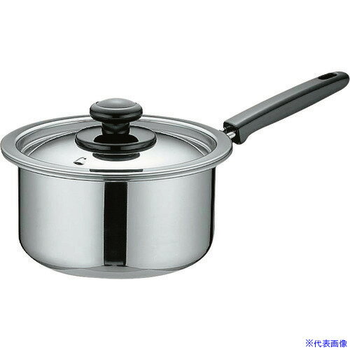 オレンジブック トラスコ中山　TRUSCOTKG モリブデン 片手鍋 16cm 〔品番:AKTE101〕[ 注番:1381602]特長●材質:18-0ステンレス鋼(モリブデン入り・チタン添加)●IH対応仕様です。仕様●容量(L)：1.8●底...