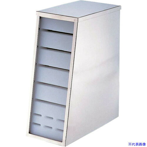 オレンジブック トラスコ中山　TRUSCOTKG 18-8中華庖丁差 斜め型 〔品番:AHU8401〕[ 注番:1383210]特長●切込みサイズ:124×8mm×5箇所 32×6mm×6箇所●最大刃渡上段25cmまで、下段29cmまで使用...