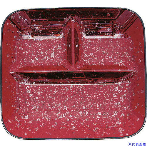 オレンジブック トラスコ中山　TRUSCOTKG 耐熱ABS ランチプレート ワインレッド RPR-W 〔品番:RLVN601〕[ 注番:1383543]特長●仕切が付いて使い易いプレートです。仕様●色：ワインレッド仕様2●幅×奥行×高さ(...