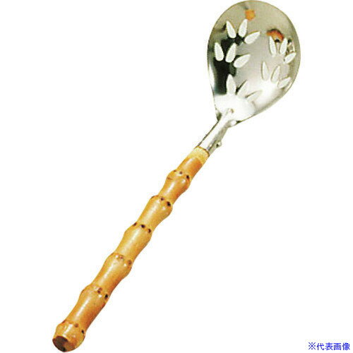 オレンジブック トラスコ中山　TRUSCOTKG SA竹柄チリレンゲ 穴明 〔品番:QTL21002〕[ 注番:1392864]特長●持ち手は天然竹を使用しています。仕様仕様2●規格：穴明●直径×全長(mm)：50×220●重量(kg)：0...