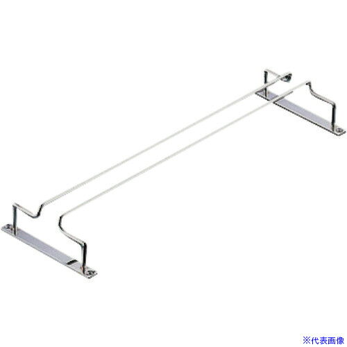 オレンジブック トラスコ中山　TRUSCOTKG グラスフレーム ダブルエントリー 1連 18−8 〔品番:PGL6703〕[ 注番:1395951]特長●バーカウンター等の天井にグラスを掛けれます。●両方からの収納、取り出しが可能です。●...