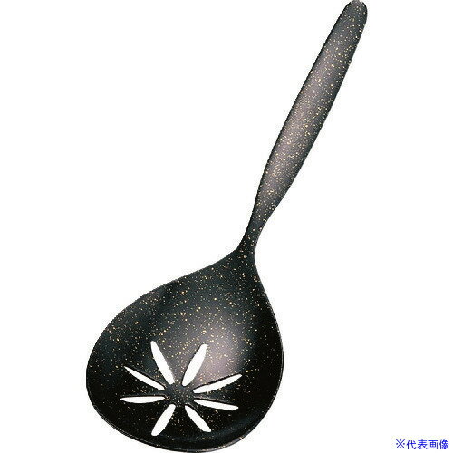 オレンジブック トラスコ中山　TRUSCOTKG SA18-8和ラージサーバースプーン黒金 穴明 〔品番:LSC2102〕[ 注番:1395990]特長●和の雰囲気を演出しています。仕様仕様2●規格：穴明●幅×全長(mm)：73×242材質...