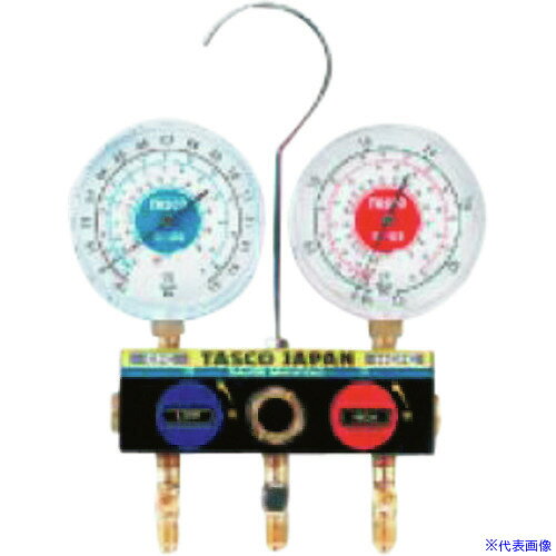 オレンジブック トラスコ中山　TRUSCOタスコ R22 R12 R502用ボールバルブ式ゲージマニホールド 〔品番:TA120W〕[ 注番:1430647]特長仕様仕様2●ボール弁式開閉バルブ●ゲージ取付ネジ…1/8″NPT●ホース接続ポ...