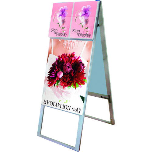 オレンジブック トラスコ中山　TRUSCOTOKISEI カタログケーススタンド看板 DタイプA2両面 〔品番:KCSKDA2R〕[ 注番:1430826]特長●高品質な日本製です。●ポスターとA4カタログが一緒に展示できる販売促進に効果抜...