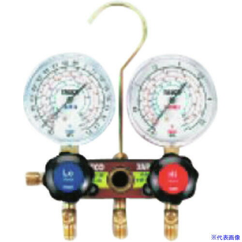 オレンジブック トラスコ中山　TRUSCOタスコ R404A R407C R507A R134a用サイトグラス付ゲージマニホールド 〔品番:TA124A1〕[ 注番:1432228]特長仕様仕様2●バルブ…高耐圧ニードルパッキン●ゲージ取付...