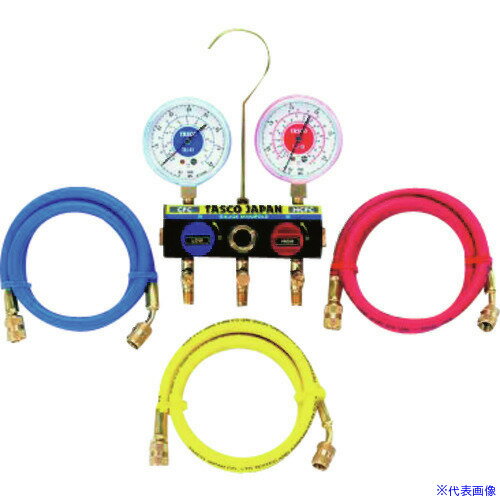 オレンジブック トラスコ中山　TRUSCOタスコ R22 R12 R502用ボールバルブ式ゲージマニホールドキット 〔品番:TA120KH1〕[ 注番:1433749]特長仕様●高圧連成計(MPa)：0.1〜3.4 (TA141A-1)●チ...