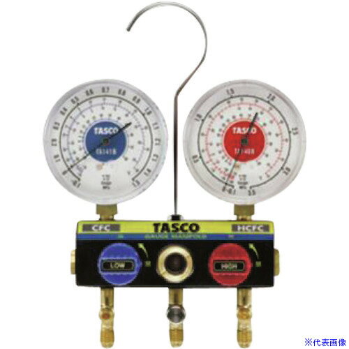 オレンジブック トラスコ中山　TRUSCOタスコ R22 R12 R502用ボールバルブ式ゲージマニホールド 〔品番:TA120WH〕[ 注番:1433775]特長仕様仕様2●ボール弁式開閉バルブ●ゲージ取付ネジ…1/8″NPT●ホース接続...
