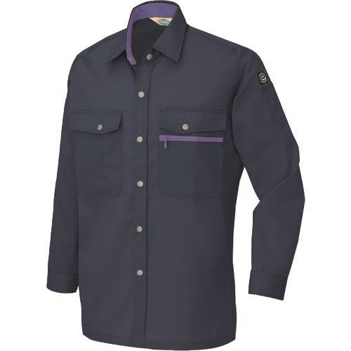 オレンジブック トラスコ中山　TRUSCOアイトス 長袖シャツ(男女兼用)(薄地) ネイビー M 〔品番:5375008M〕[ 注番:1437729]特長●エコマーク対応品です。●実用新案「スイング　スリーブ」で動きがラクラクです。仕様●色...