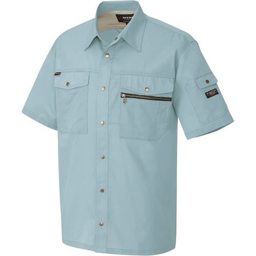 オレンジブック トラスコ中山　TRUSCOアイトス 半袖シャツ(男女兼用) サファイアブルー S 〔品番:3237072S〕[ 注番:1437732]特長●肩裏メッシュの半袖シャツです。仕様●色：サファイアブルー●サイズ：S仕様2●帯電防止...