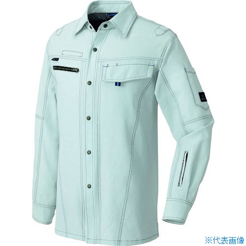 オレンジブック トラスコ中山　TRUSCOアイトス 長袖シャツ(男女兼用) ライトグレー L 〔品番:30435004L〕[ 注番:1438025]特長●「ドライ愛す」仕様で涼感UPです。（背ヨーク＆背中、脇下部分）仕様●色：ライトグレー●...