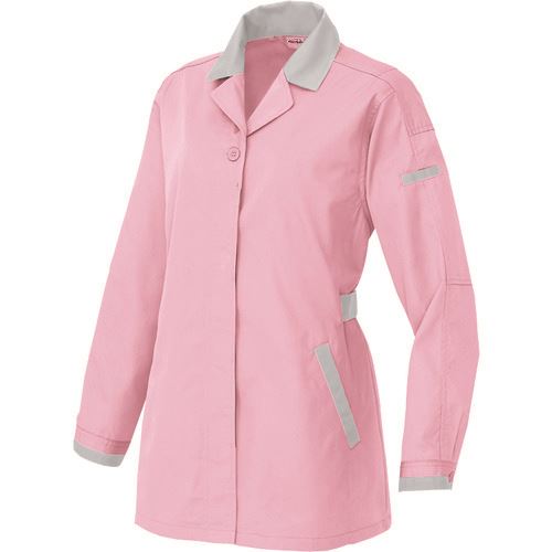 オレンジブック トラスコ中山　TRUSCOアイトス 長袖サマースモック ピンク×シルバーグレー L 〔品番:5327060L〕[ 注番:1439102]特長●独自開発した立体パーム構成ムービンカットで、腕・肩部分に驚異的な動きやすさを実現し...