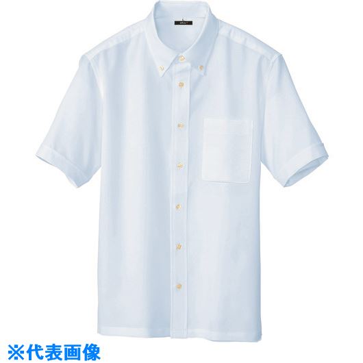 オレンジブック トラスコ中山　TRUSCOアイトス 半袖ボタンダウンシャツ(男女兼用) サックス LL 〔品番:8054007LL〕[ 注番:1439488]特長●サラッとした肌触りで着心地爽快です。●すばやく汗を吸い、風通しが良い軽量シャ...